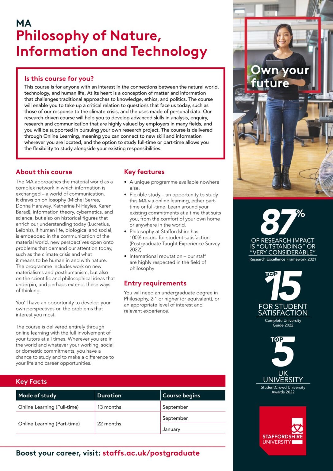 CALL FOR STUDENTS | M.A. Philosophy of Nature, Information and ...